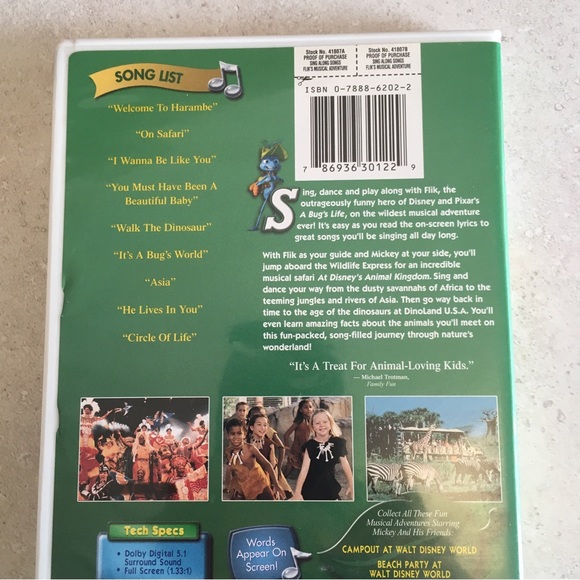 Disney | Other | Disney Extreme Adventure Fun Sing Along Songs Bundle ...